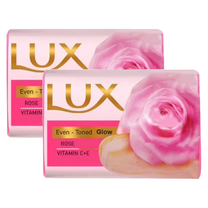 Lux Even-Toned Glow Rose Vitamin C + E Soap 150g Pack of 2 – KartWalk