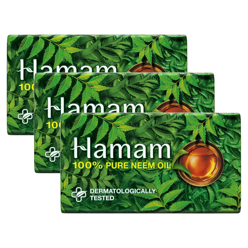 Hamam 100% Pure Neem Oil Soap 150g Pack of 3 – KartWalk