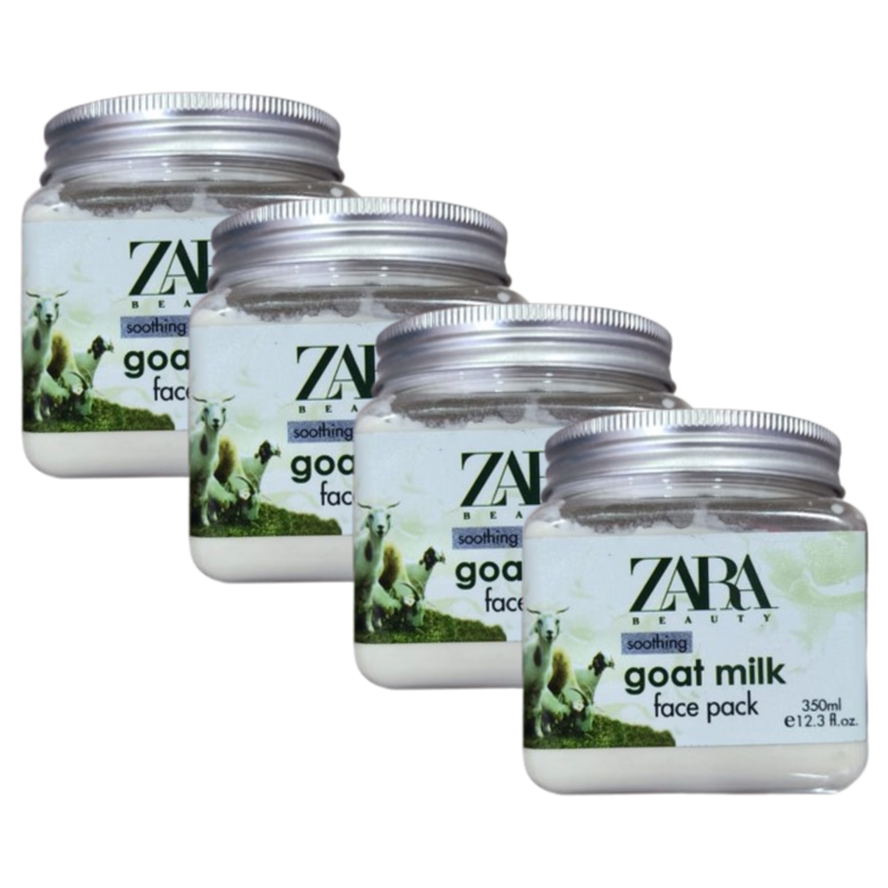 Zara Beauty Soothing Goat Milk Face Pack 350ml Pack of 4 – KartWalk