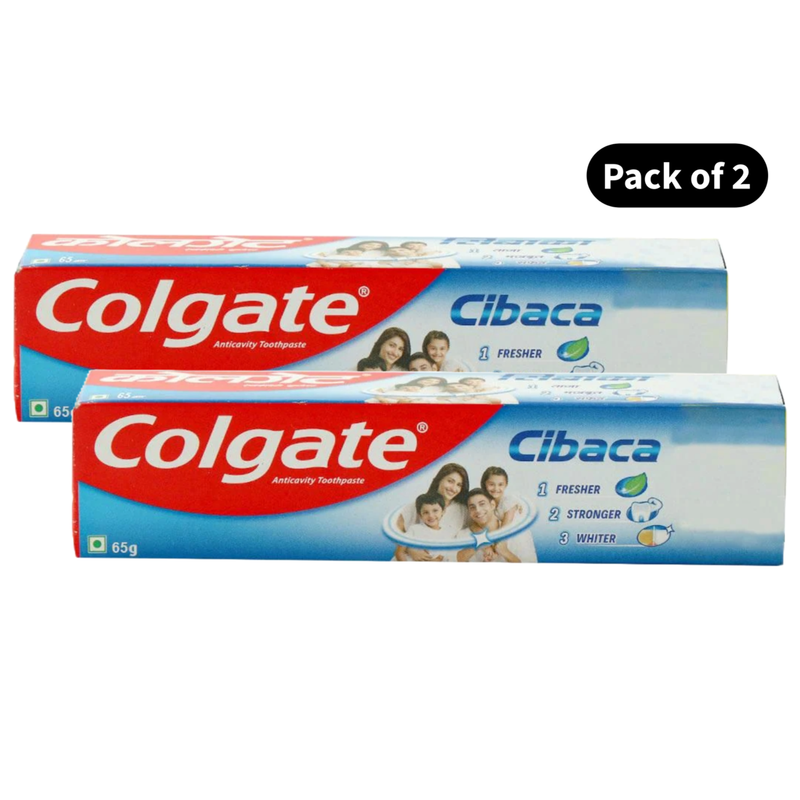 Colgate Cibaca Anticavity Toothpaste (65gm)(Pack of 2) – KartWalk