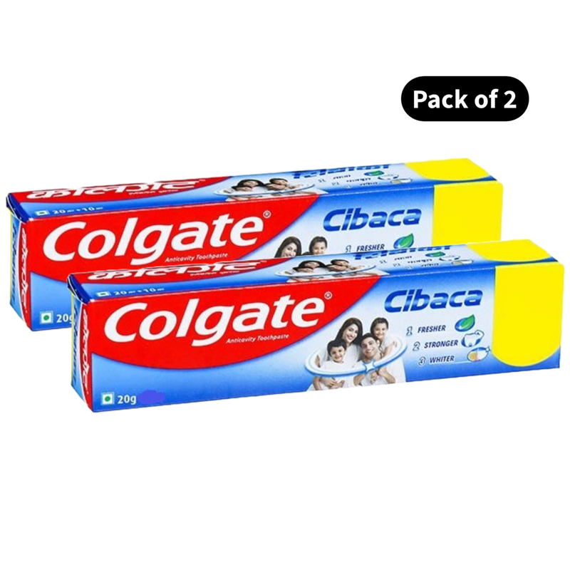 Colgate Cibaca Anticavity Toothpaste (20gm)(Pack of 2) – KartWalk