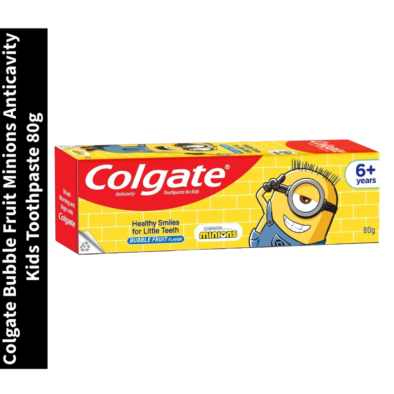 Bubble Fruit Minions Colgate Anticavity Kids Toothpaste 80g – KartWalk