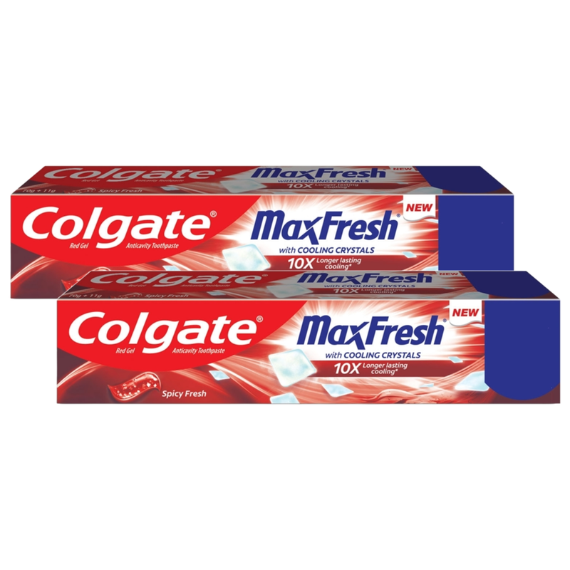 Colgate MaxFresh With Cooling Crystals 10X Spicy Fresh Toothpaste 150g ...
