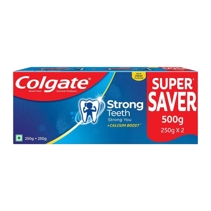 Colgate Strong Teeth Anticavity Toothpaste 250g+250g – KartWalk
