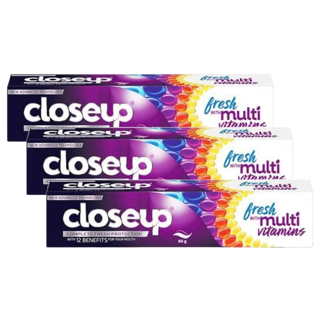 Closeup Complete Fresh With Multi Vitamins Toothpaste 80g Pack of 3 ...