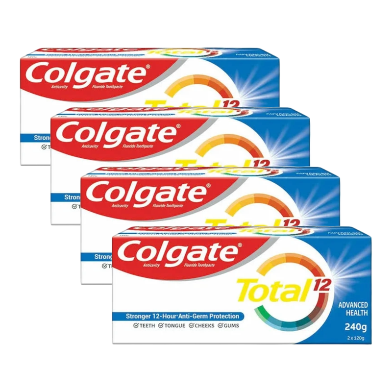 Colgate Total 12 Advanced Health Anticavity Toothpaste (2X120g) Pack o ...