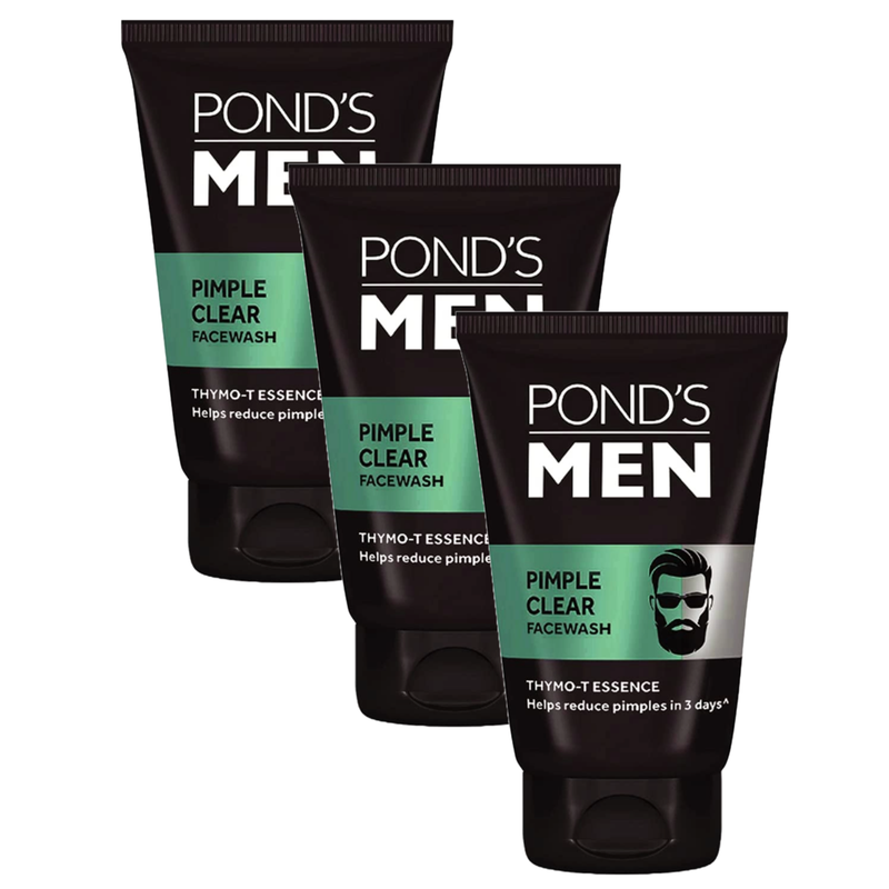 Ponds Men Pimple Clear Face Wash - 100 g (Pack Of 3) – KartWalk