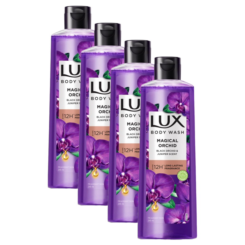 Lux Magical Orchid Black Orchid & Juniper Scent Body Wash 245ml Pack o ...